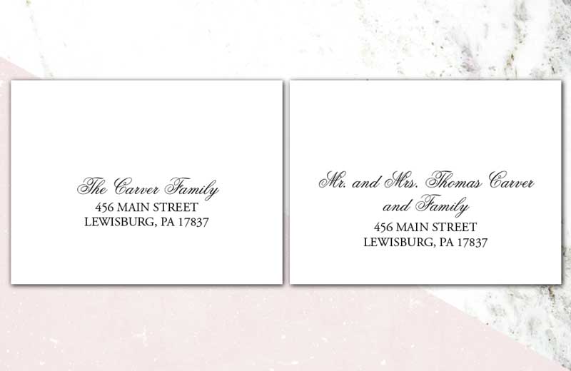 Addressing Wedding Invitations Raspberry Creative LLC
