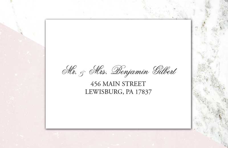 Addressing Wedding Invitations Raspberry Creative LLC