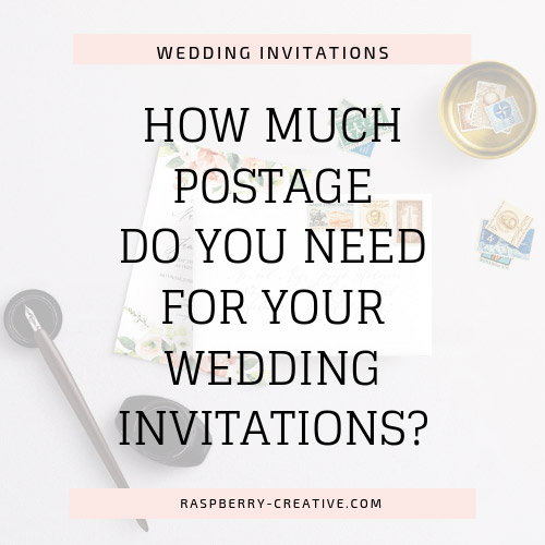 How Much Postage Will You Need For Your Wedding Invitations Raspberry 