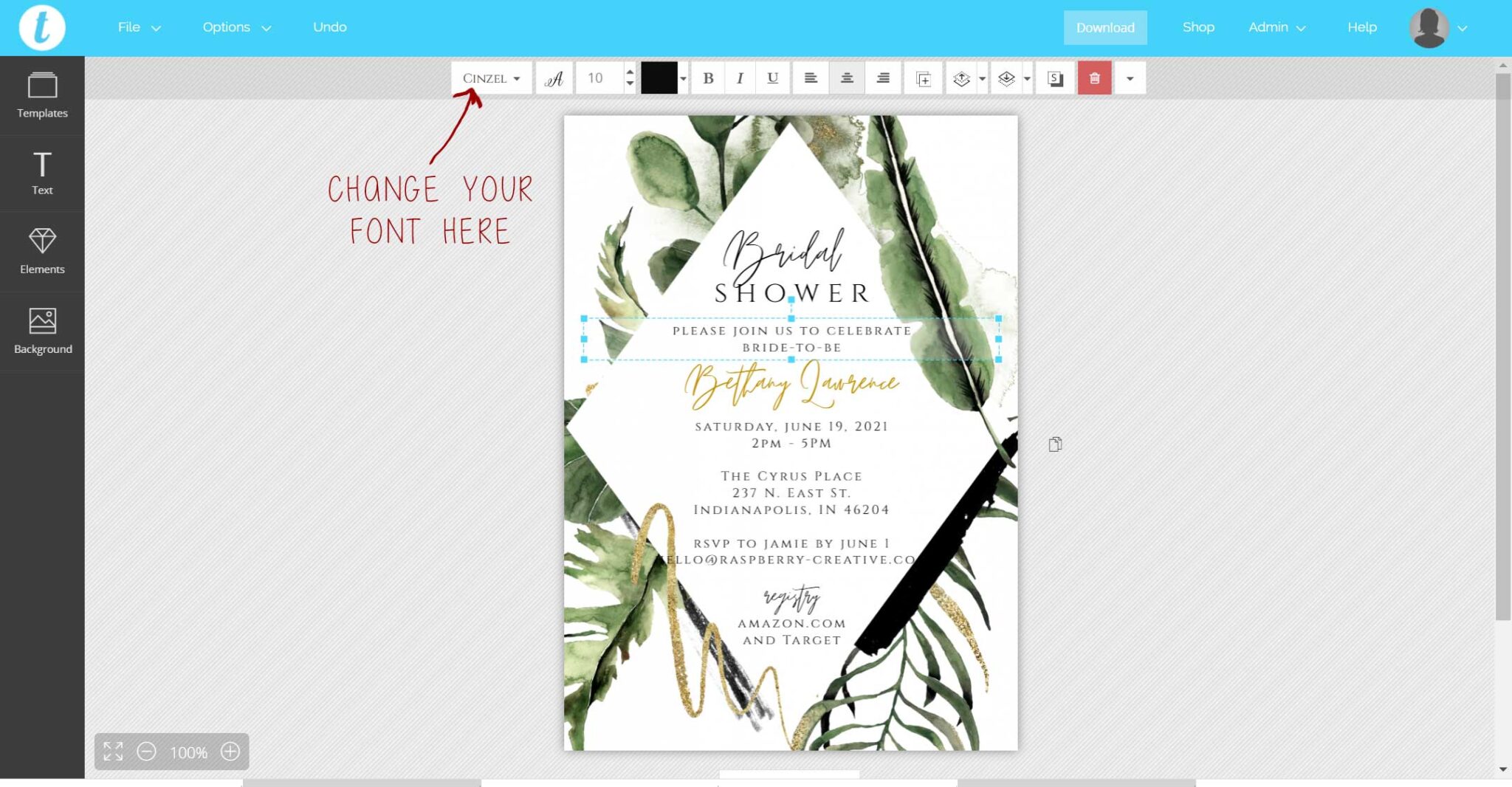 How to Open and Edit your Templett Template | Raspberry Creative, LLC