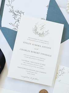 The Willow Wedding Invitation Suite | Raspberry Creative, LLC