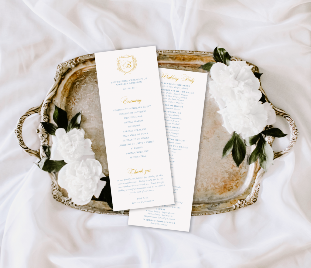 The Importance of Wedding Programs: Why They're a Must-Have for Your ...