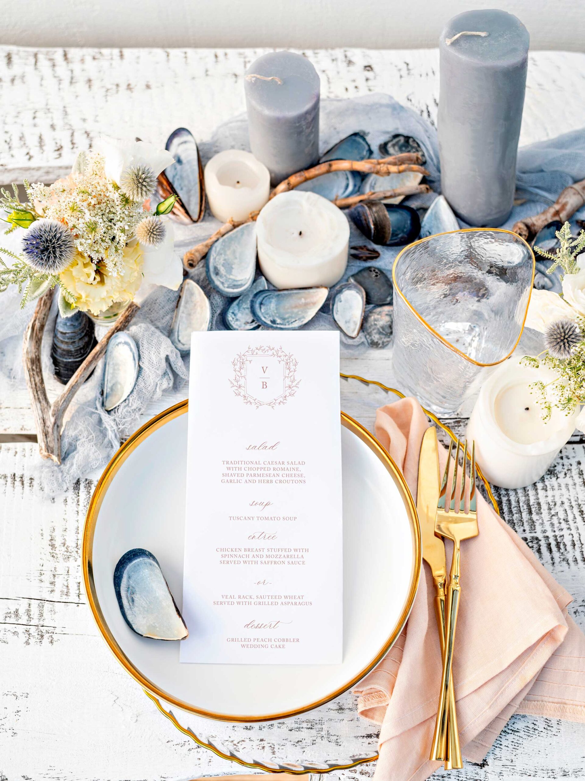 Pheobe Menu Card | Raspberry Creative, LLC