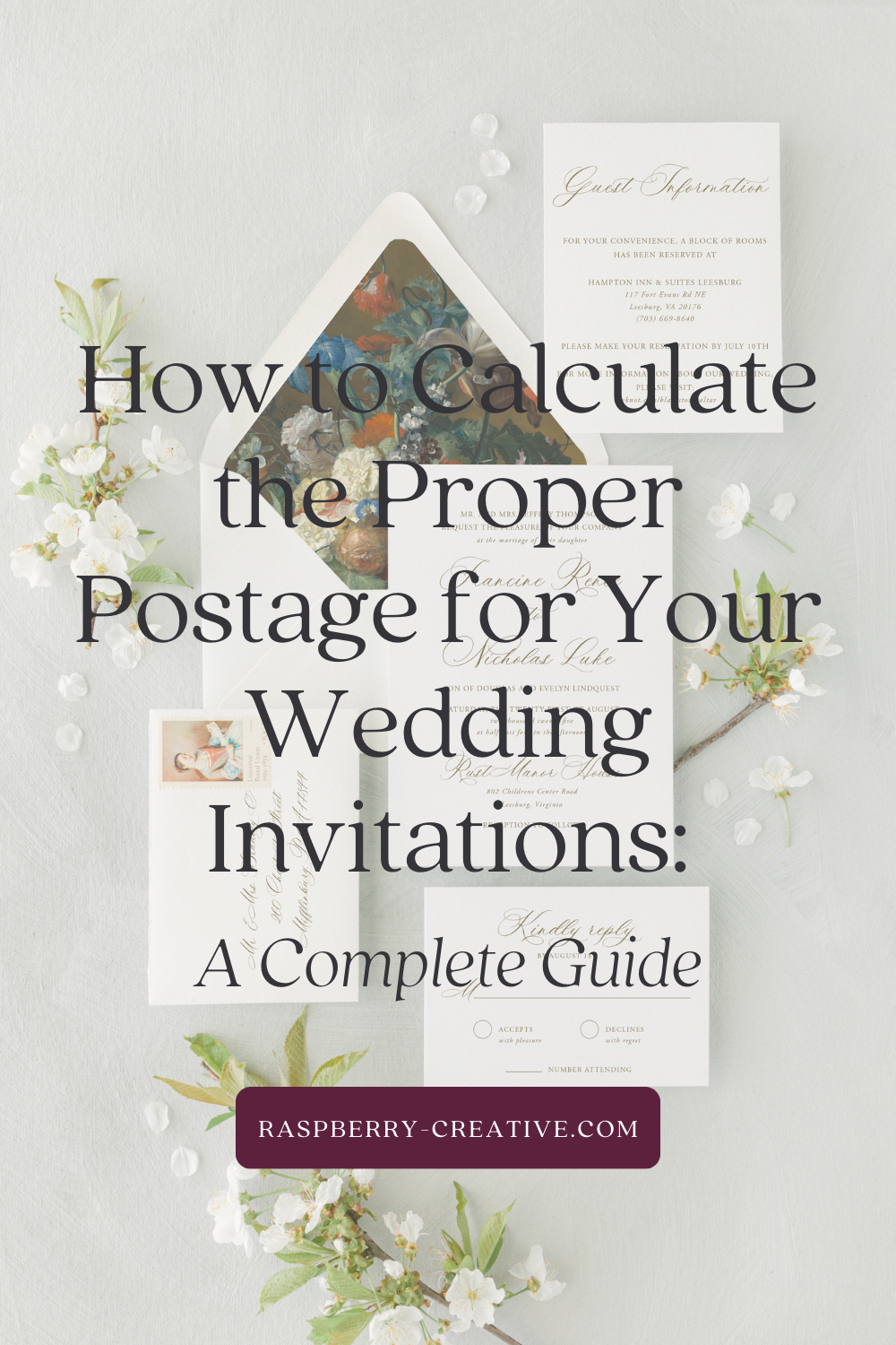 How to Calculate the Proper Postage for Your Wedding Invitations: A Complete Guide | Raspberry ...