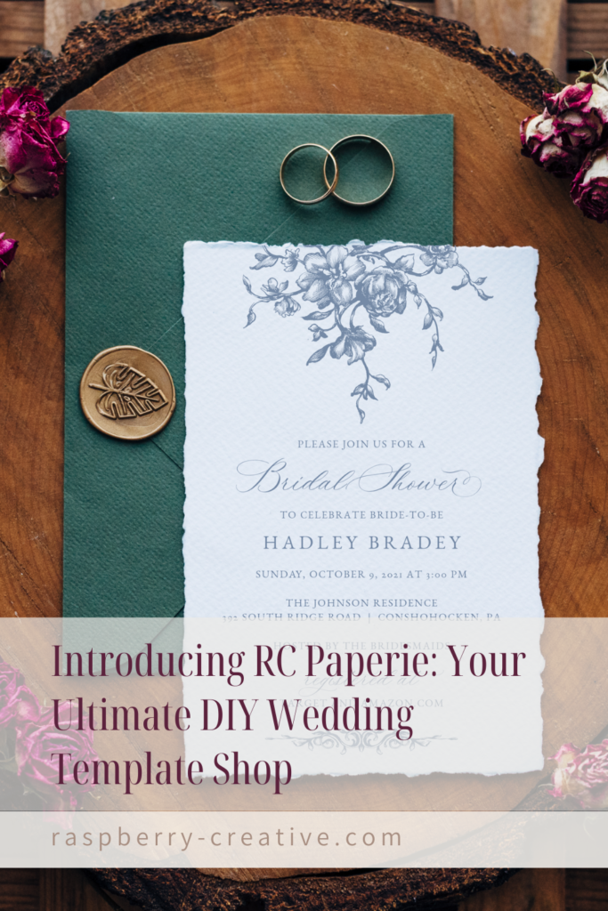 Introducing RC Paperie: Your Ultimate DIY Wedding Template Shop | Raspberry Creative, LLC