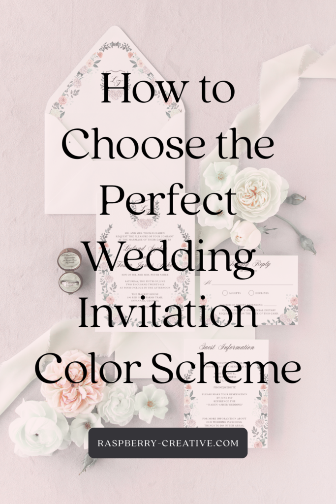 How to Choose the Perfect Wedding Invitation Color Scheme | Raspberry ...