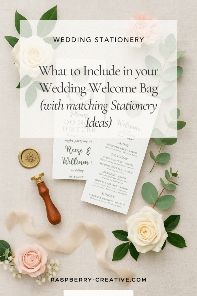 What to Include in your Wedding Welcome Bag (with matching Stationery Ideas) | Raspberry ...
